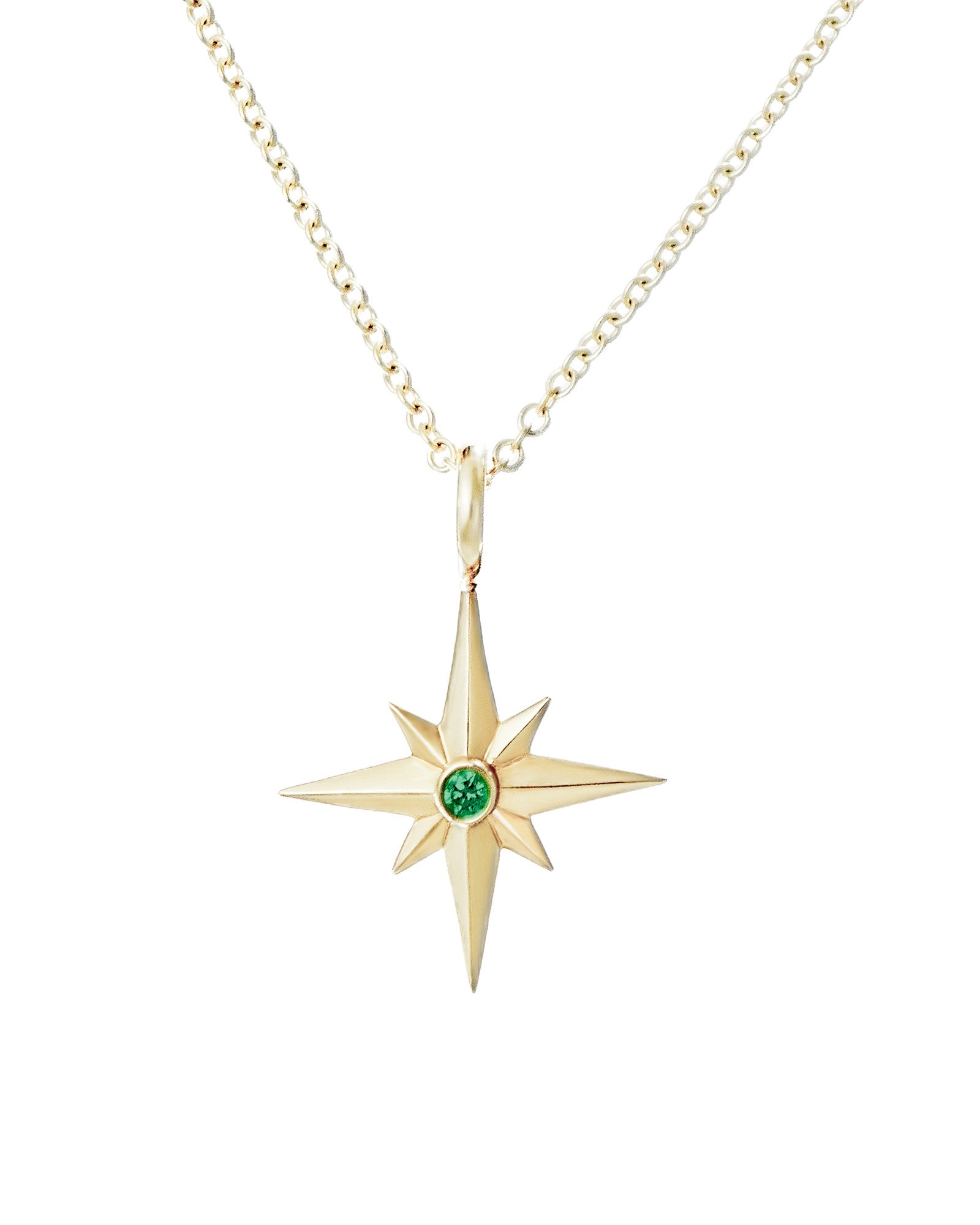 Starlight Emerald Star Necklace – ANITA SOMAYAJI